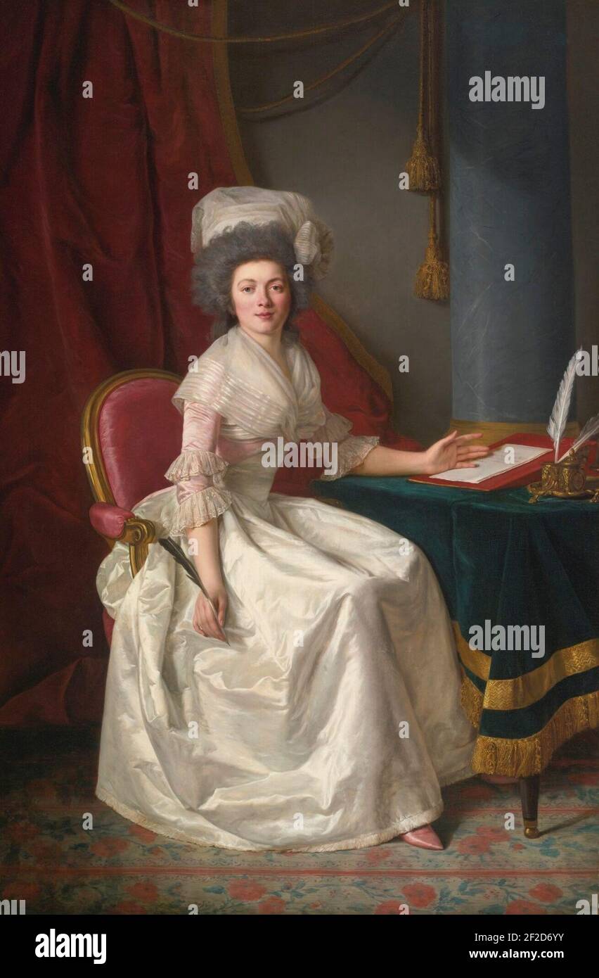 Portrait Of A Lady - Rose-Adélaïde Ducreux Stock Photo - Alamy