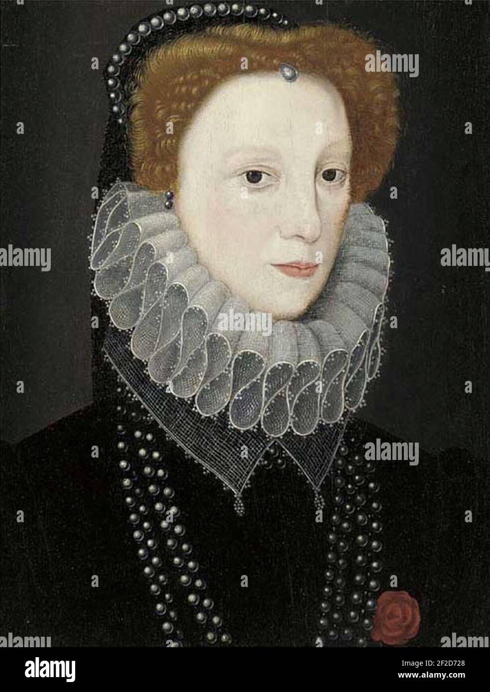 Portrait of a Lady Circle of George Gower Stock Photo - Alamy