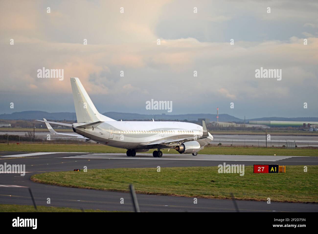 MALETH-AERO BOEING 737-500 on final approach to LIVERPOOL JOHN LENNON ...