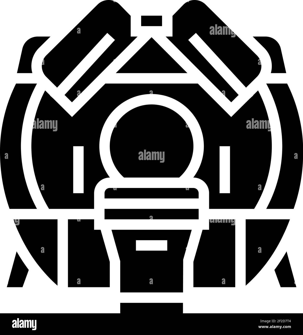 mri hospital radiology equipment glyph icon vector illustration Stock ...