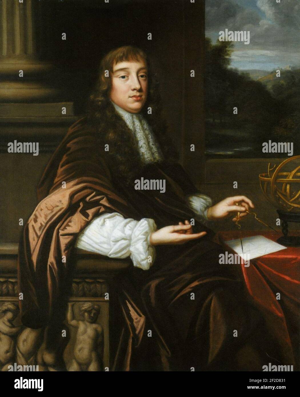 Portrait of a Mathematician 1680c Stock Photo - Alamy
