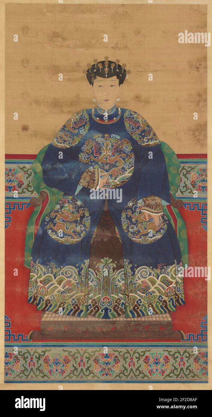 Portrait of a Qing Court Lady Stock Photo - Alamy