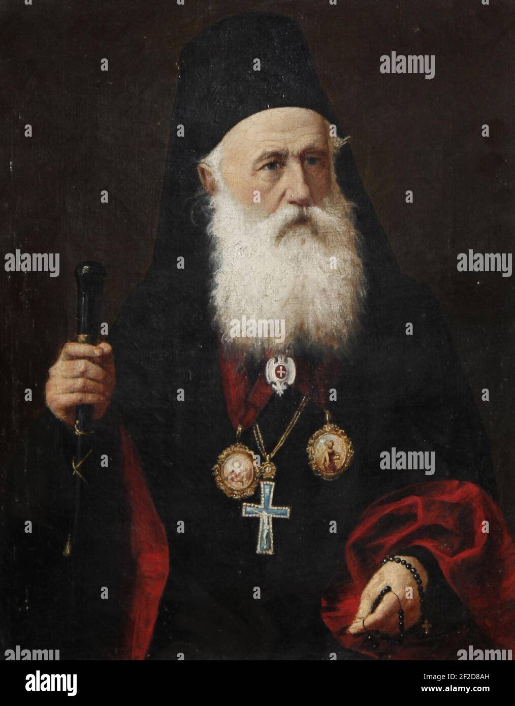 Portrait of a patriarch 19th century Stock Photo - Alamy