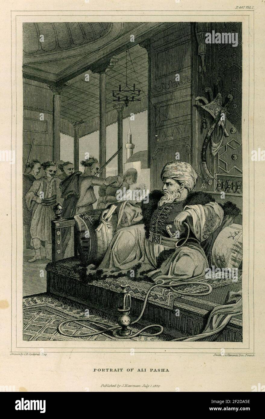 Portrait of Ali Pasha - Hughes Thomas Smart - 1820 Stock Photo - Alamy