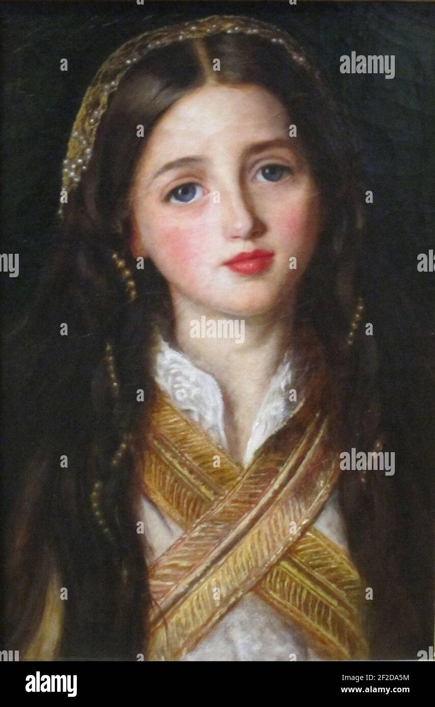 Portrait of Alice Gray by John Everett Millais Stock Photo - Alamy