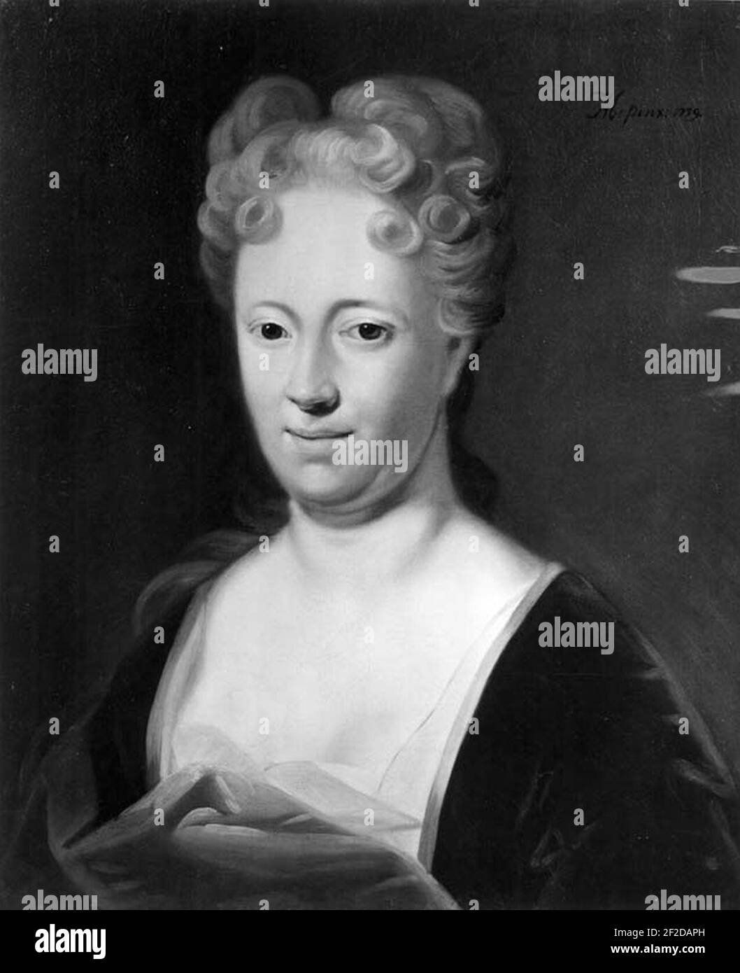 Portrait of Anna Elsevier by Antonie Jan van Mansvelt Stock Photo - Alamy