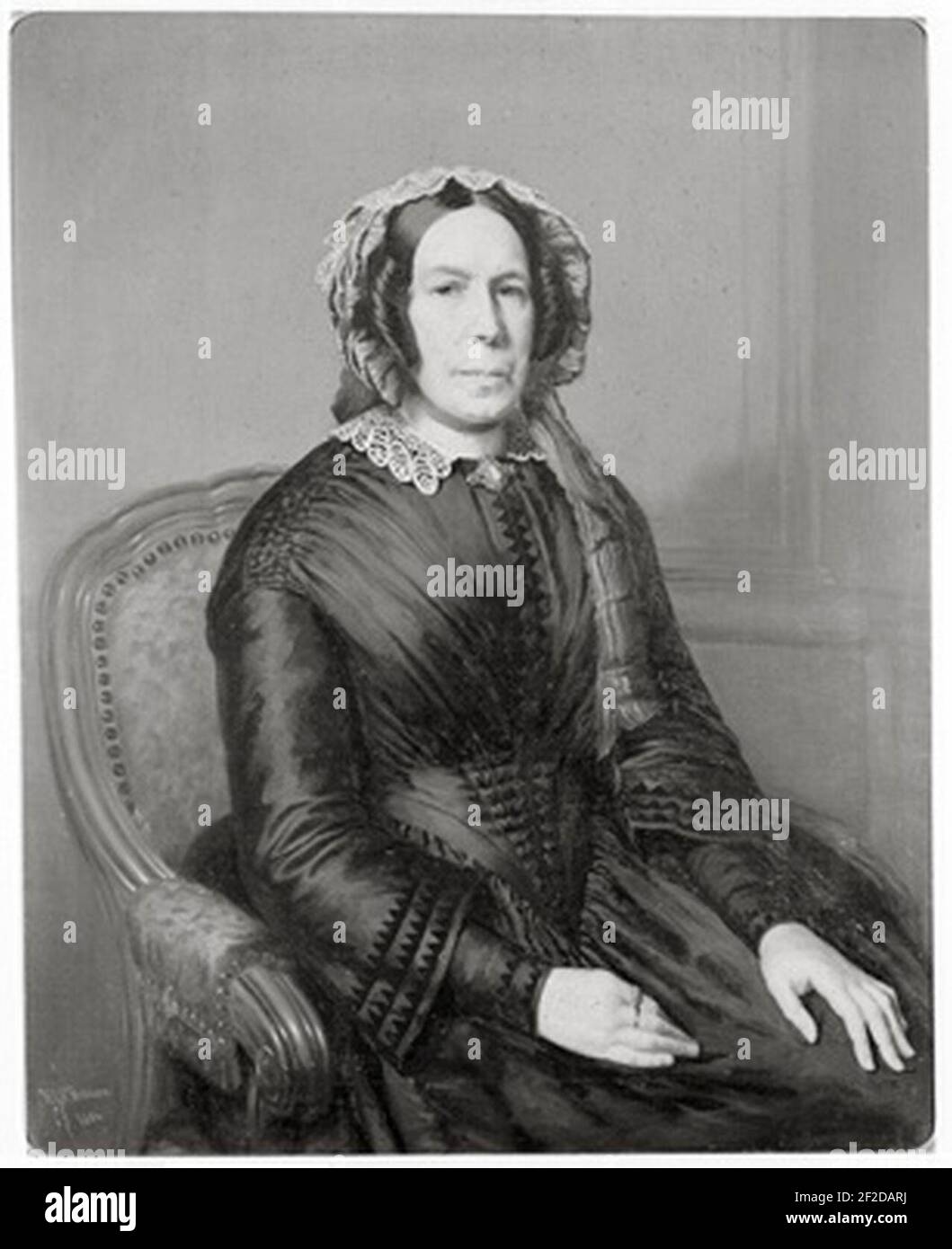 Portrait of Anna Maria Haan by Hendricus Joannes Petrus Hanau Stock ...