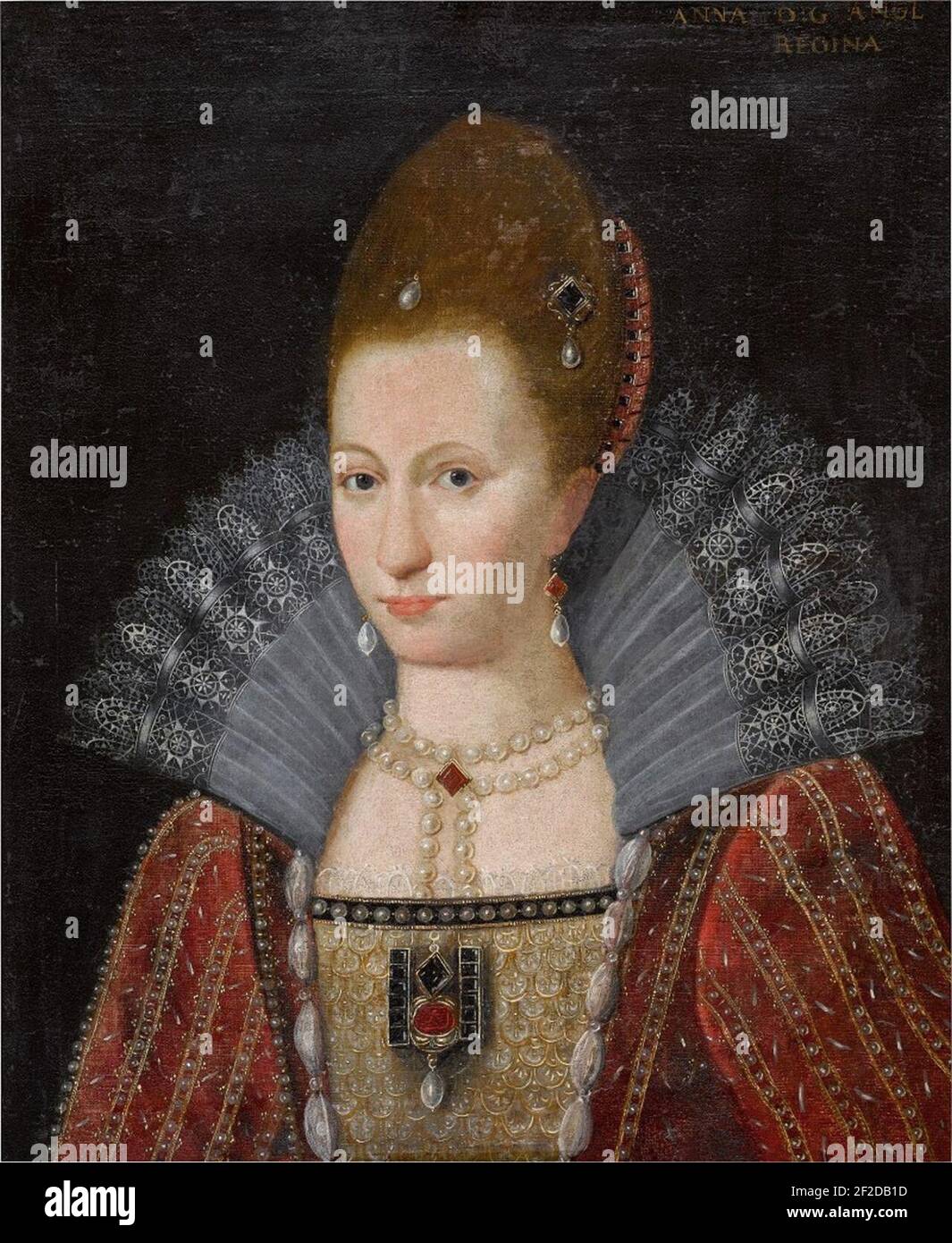 Portrait of anne of denmark hi-res stock photography and images - Alamy