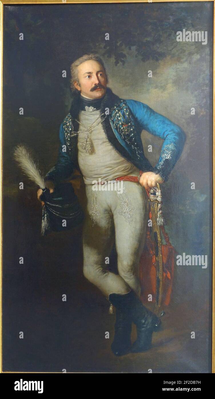 Portrait of Baron Johann Adolf von Thielmann, by Anton Graff, before ...