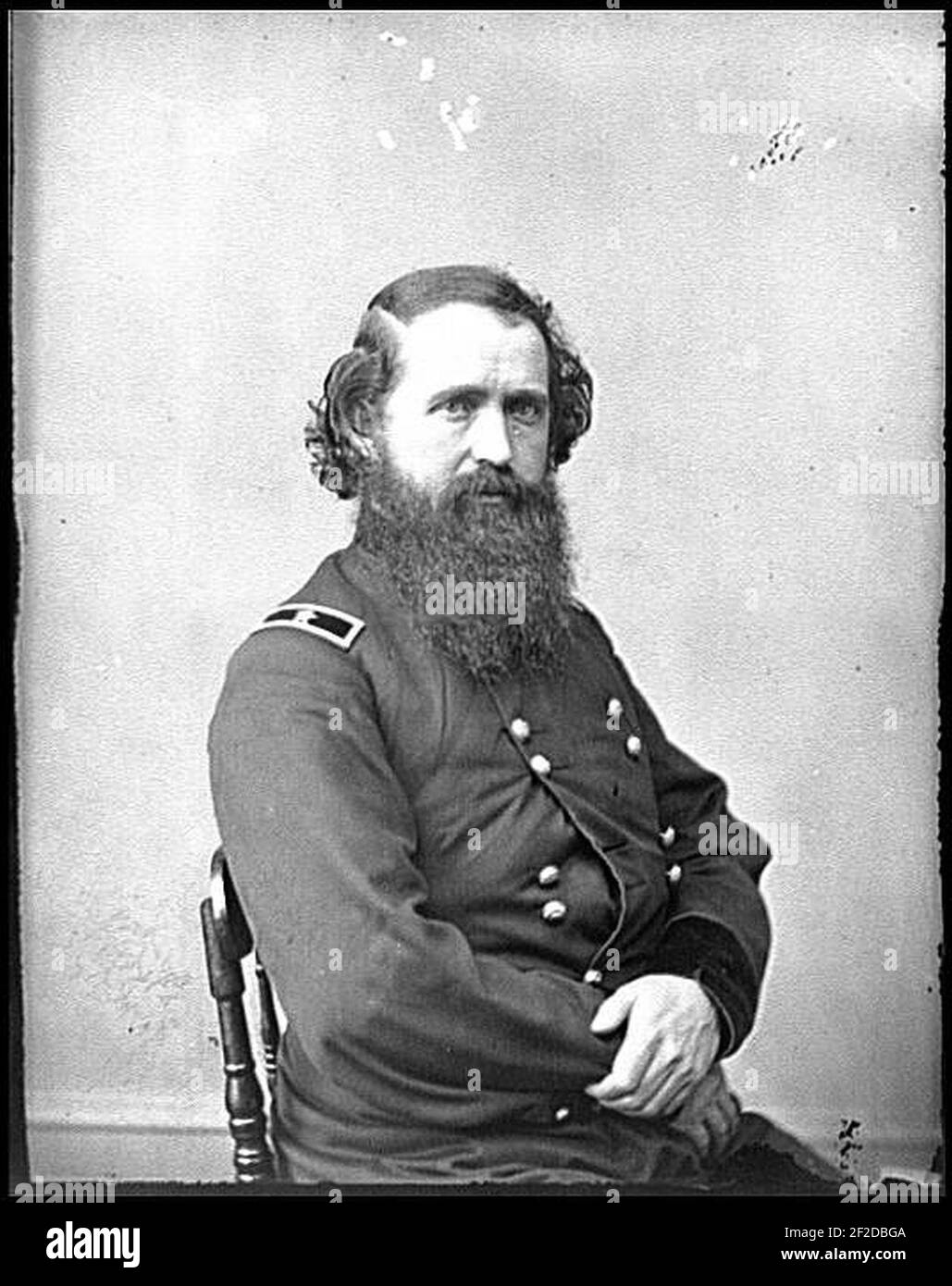 Portrait of Brig. Gen. Robert Mitchell, officer of the Federal Army ...