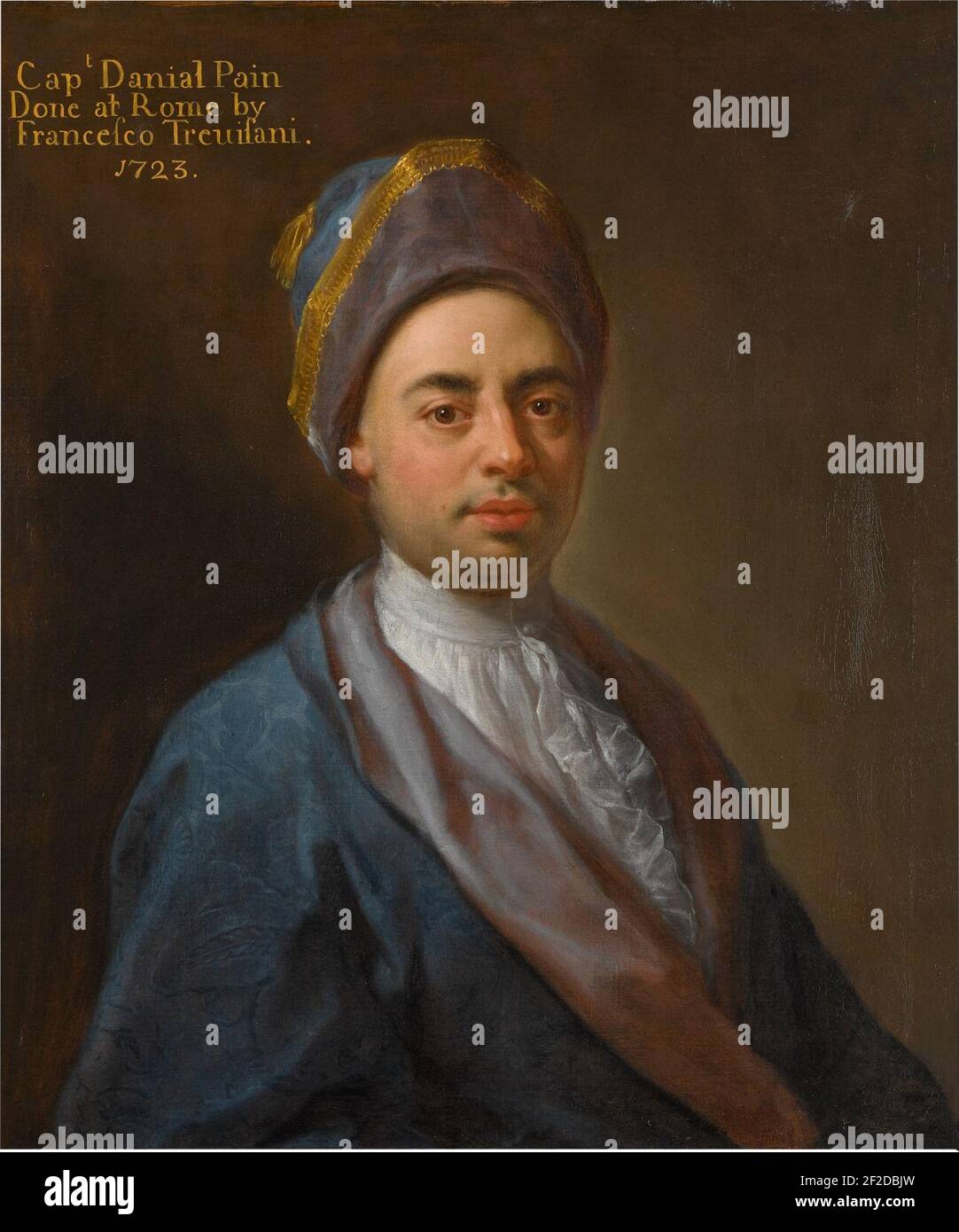 PORTRAIT OF CAPTAIN DANIEL PAIN OF WELFORD, NORTHAMPTONSHIRE, HALF ...