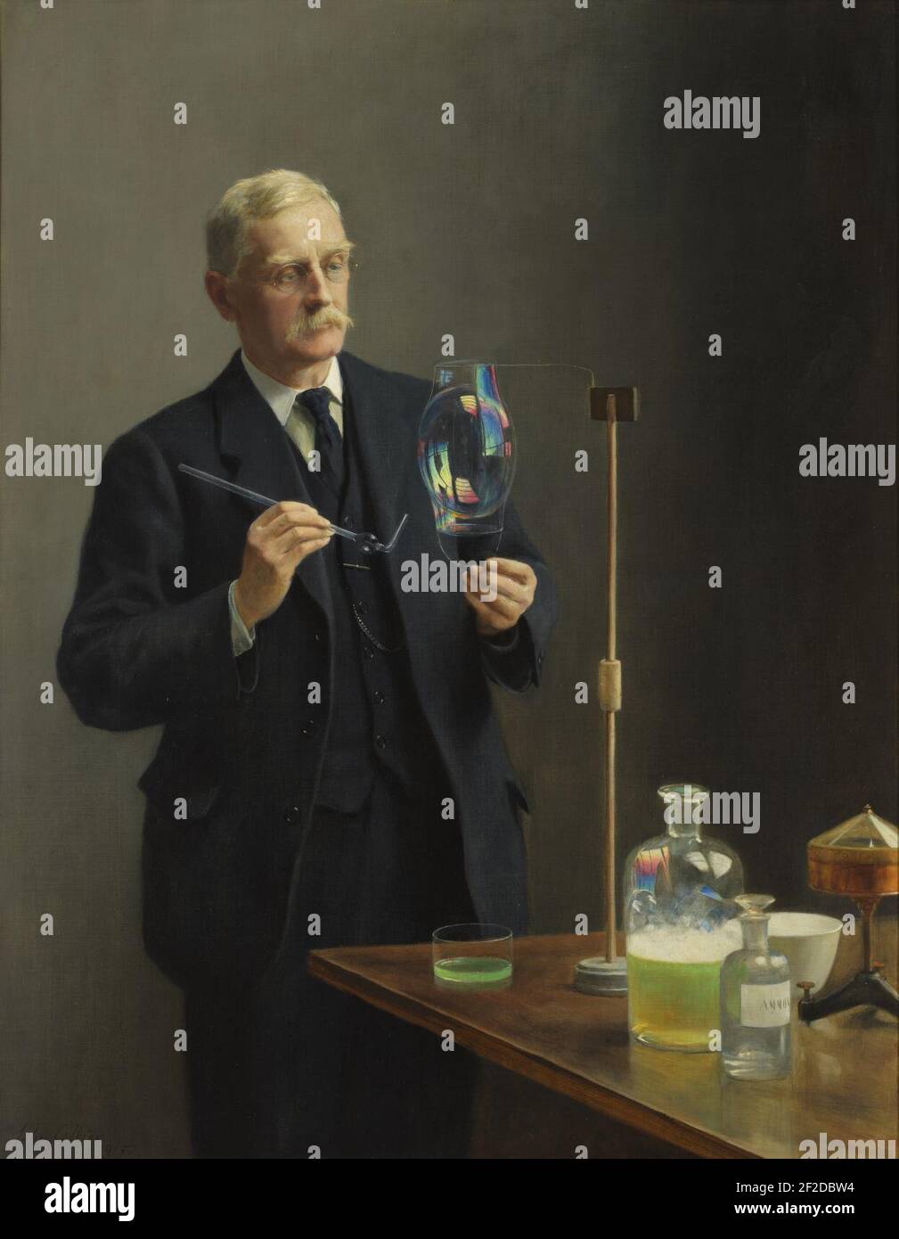 Portrait of Charles Vernon Boys, 1915, by John Collier Stock Photo - Alamy