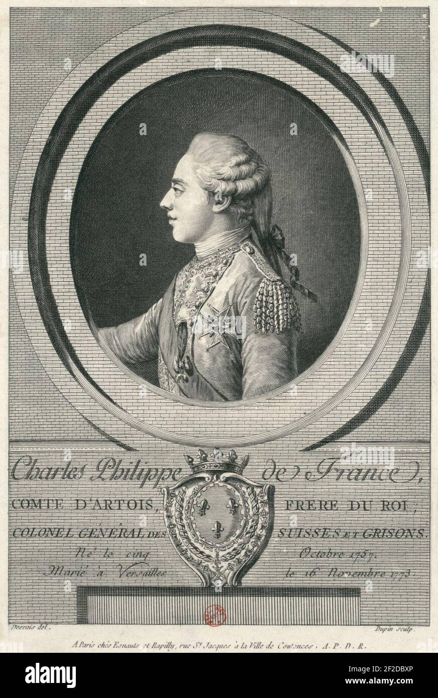 Portrait of Charles X of France - Dupin Stock Photo - Alamy
