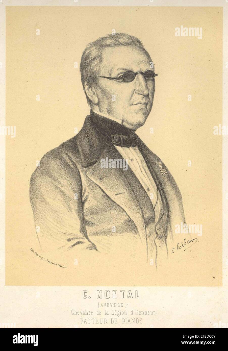 Portrait of Claude Montal Stock Photo - Alamy