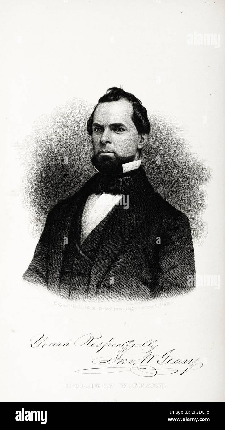 Portrait of Col. John W. Geary Stock Photo - Alamy