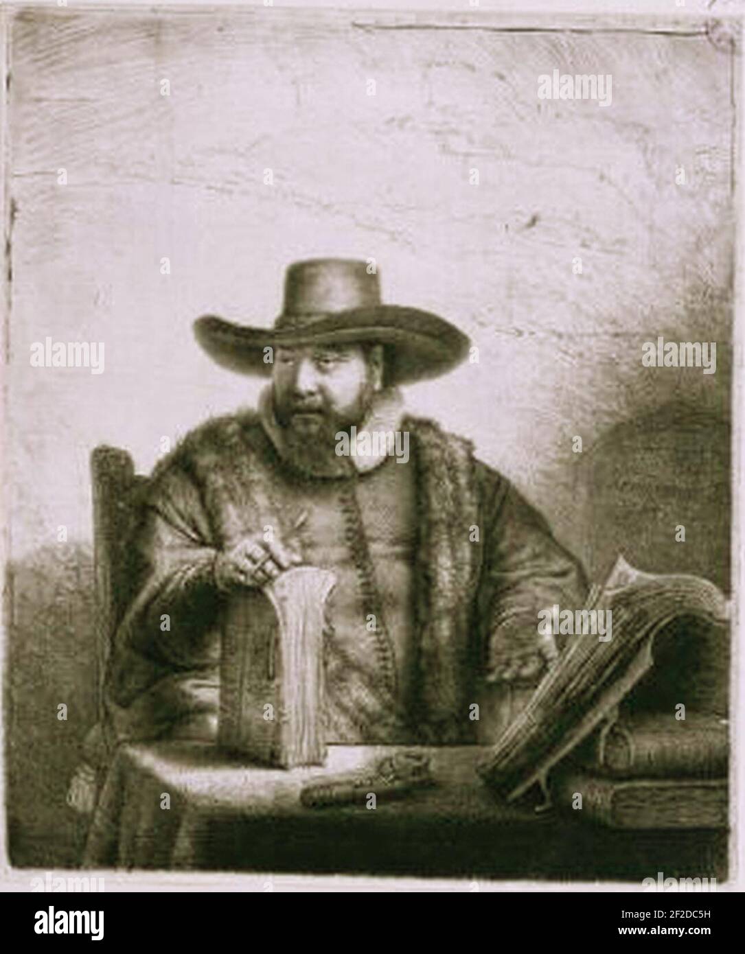 Portrait of Cornelis Claesz Anslo Stock Photo - Alamy