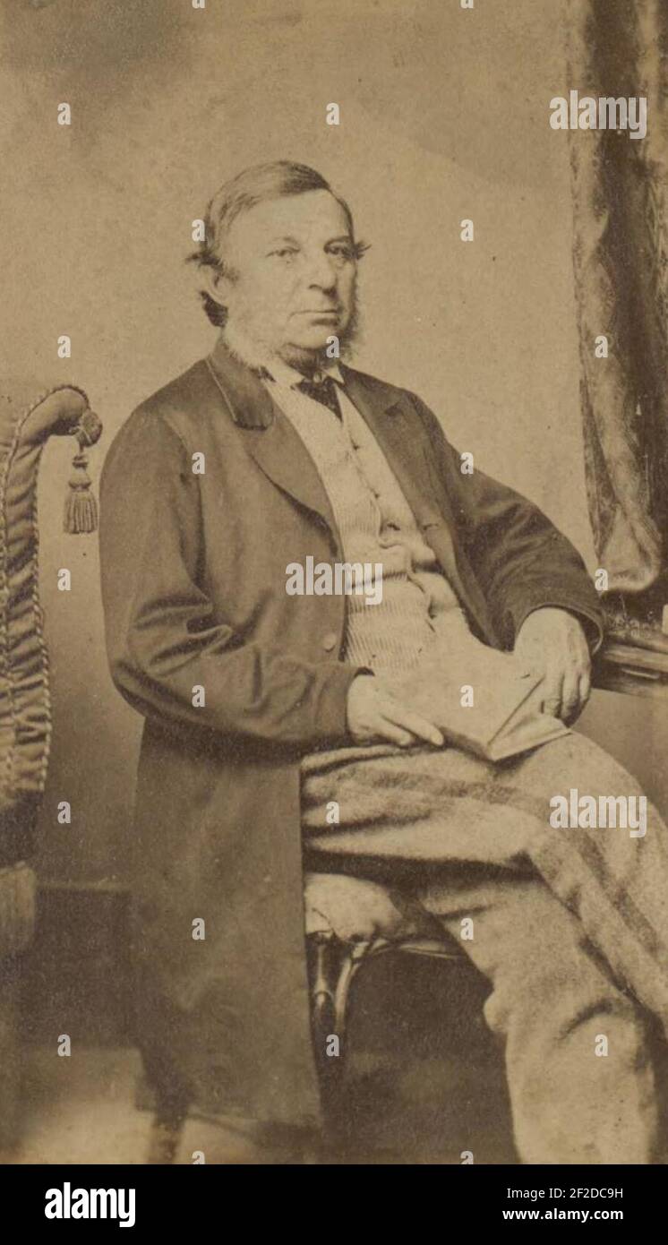 Portrait of David Evans 'Dewi Dawel' (4674375 Stock Photo - Alamy