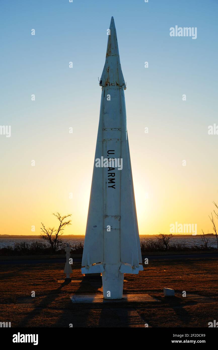 SANDY HOOK, NK –2 MAR 2021- Winter view of Nike missiles located on the ...