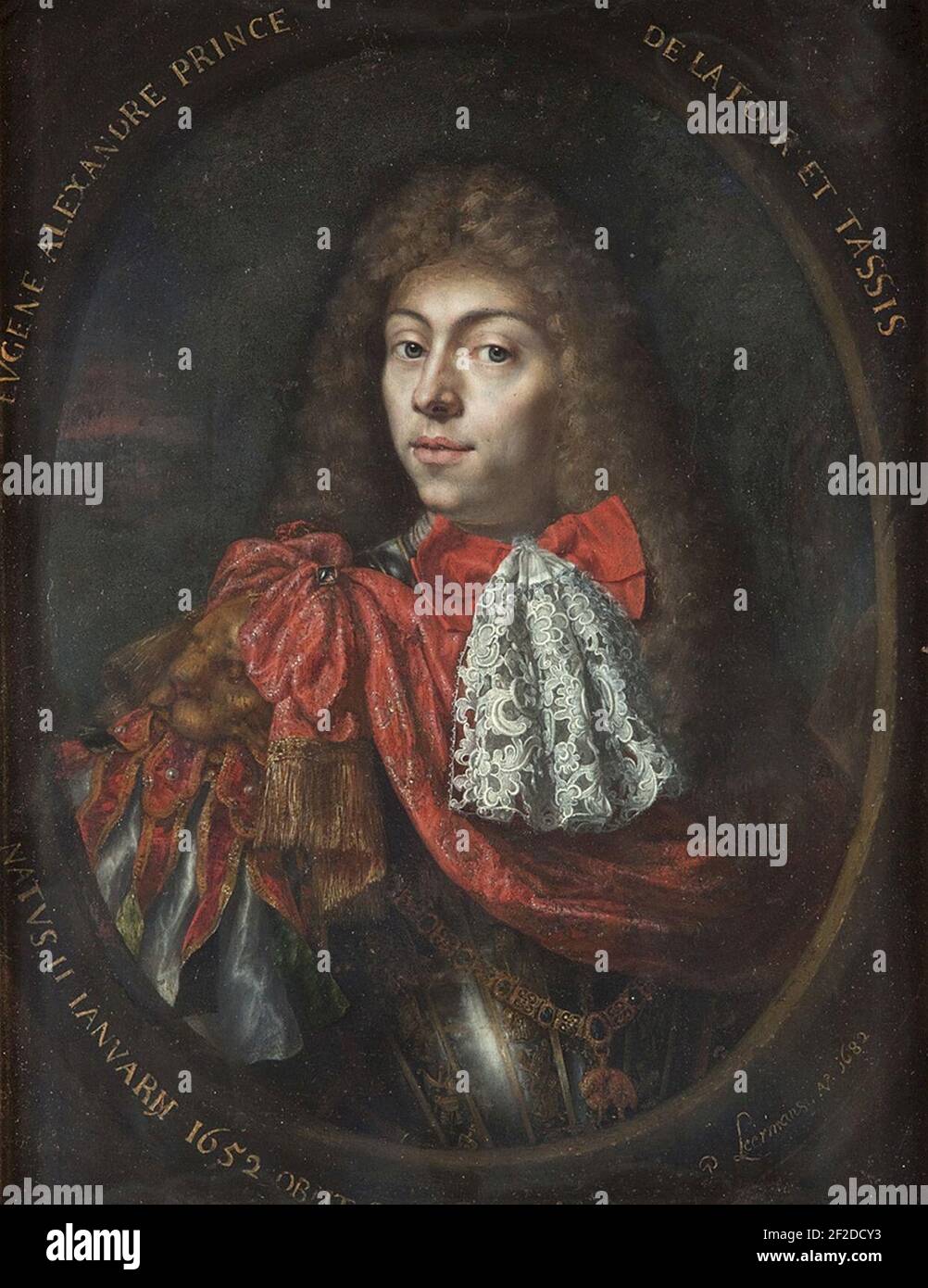 Portrait of Eugène Alexander von Thurn und Taxis Stock Photo - Alamy