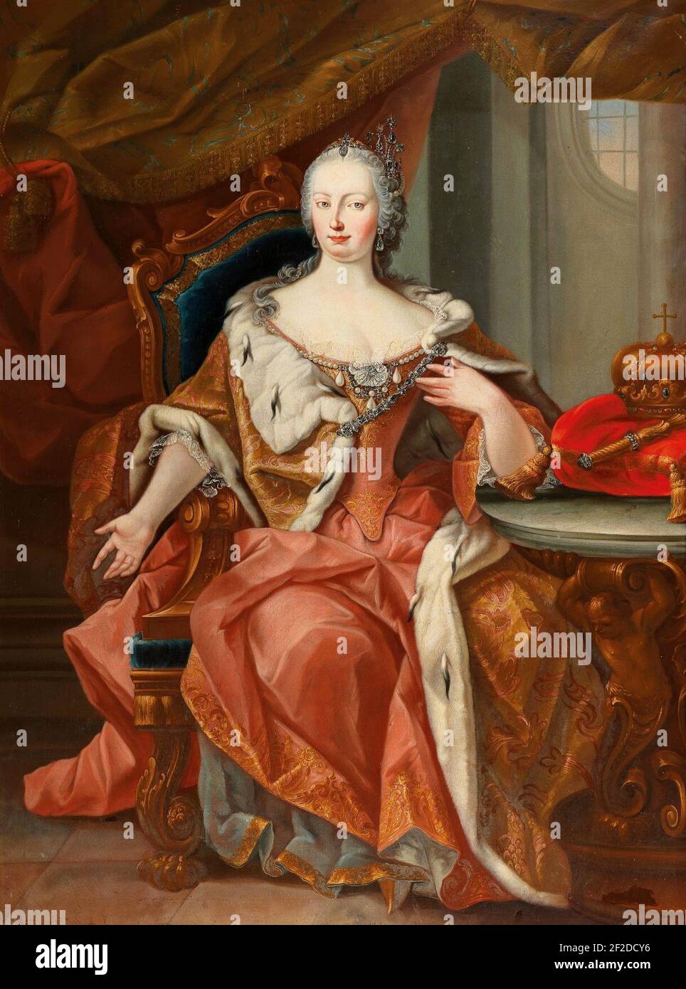 Portrait of Empress Maria Theresia Stock Photo - Alamy