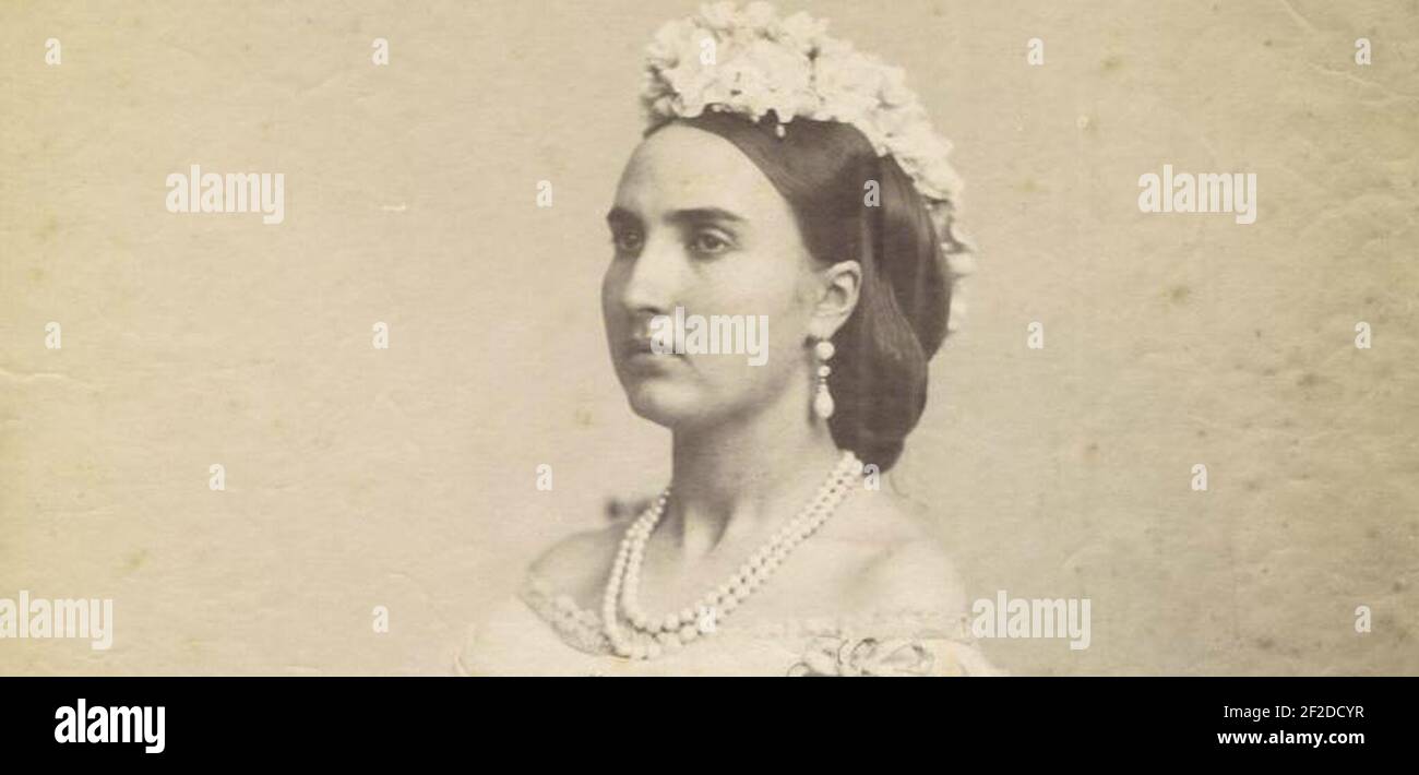 Portrait of Empress Carlota of Mexico Stock Photo - Alamy