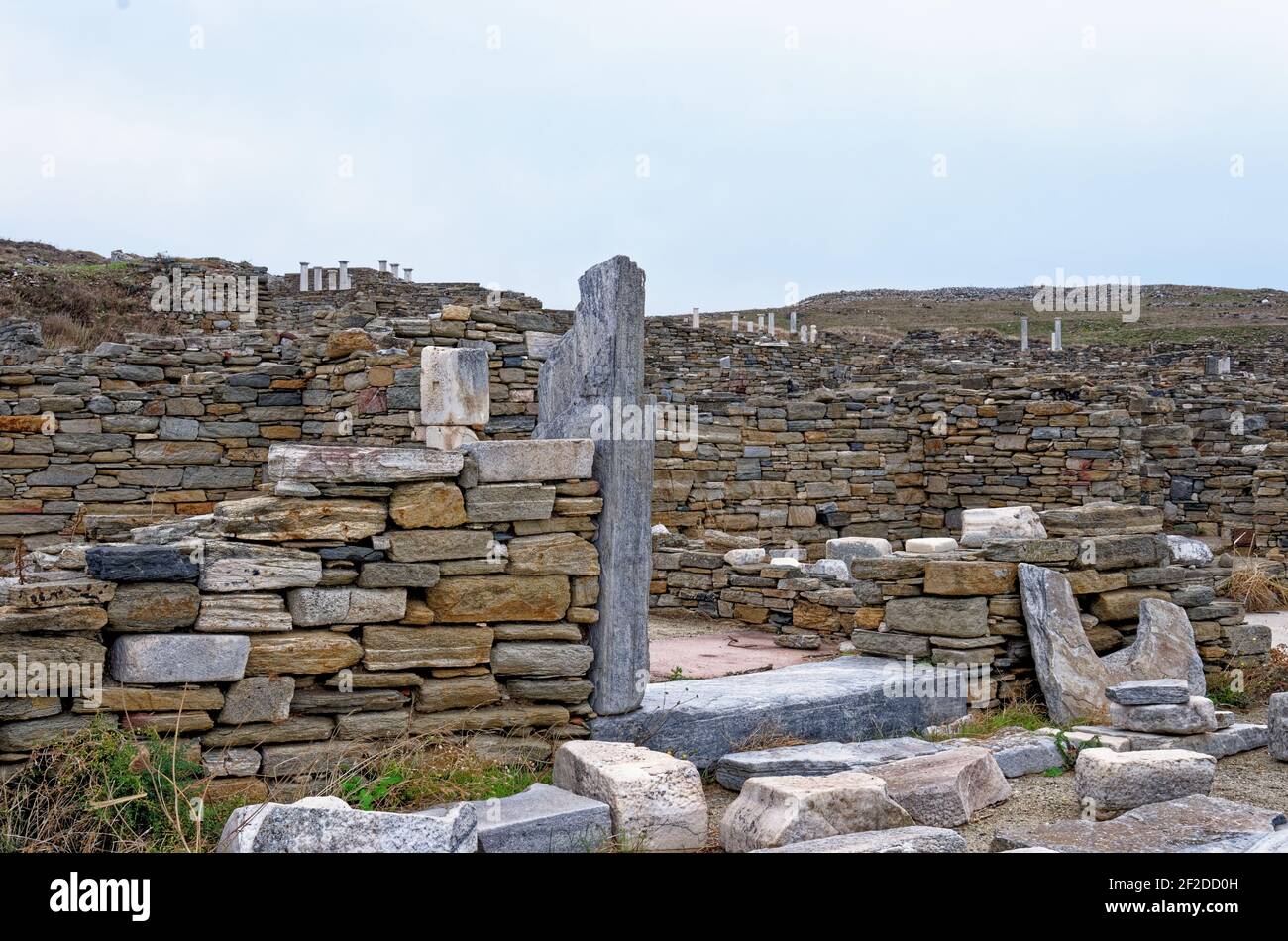 Greece, Cyclades islands, Delos, Unesco world heritage, Delos, the most ...