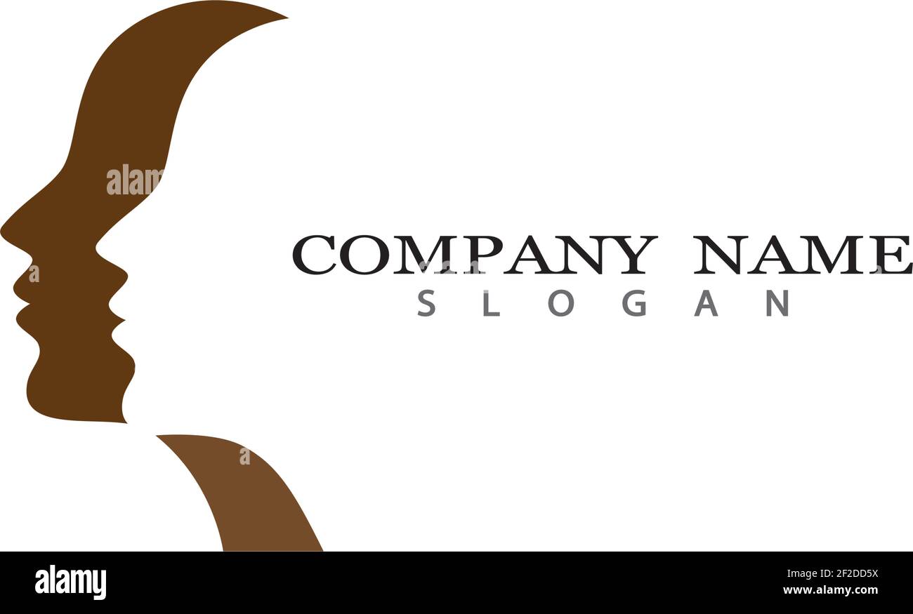 Face logo template vector icon illustration design Stock Vector Image ...