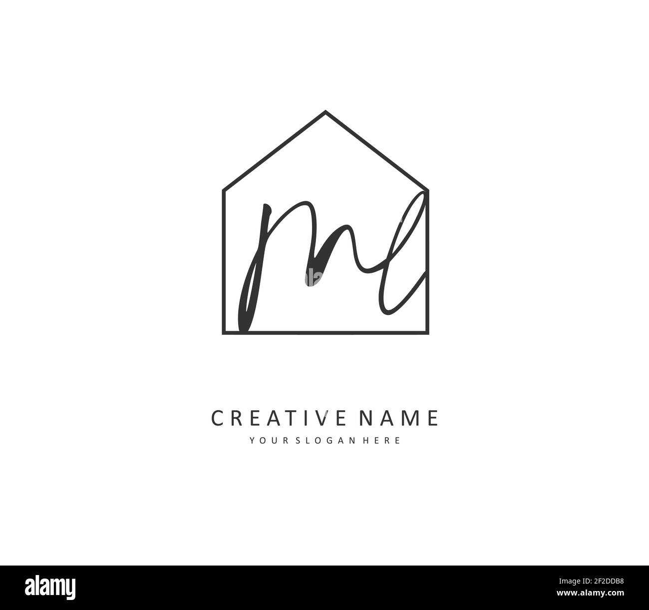 ML Initial Letter Handwriting And Signature Logo A Concept Handwriting ml-initial-letter-handwriting-and-signature-logo-a-concept-handwriting
