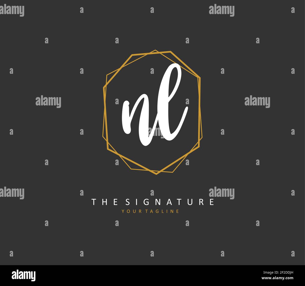 Nl initials logo Stock Vector Images - Alamy