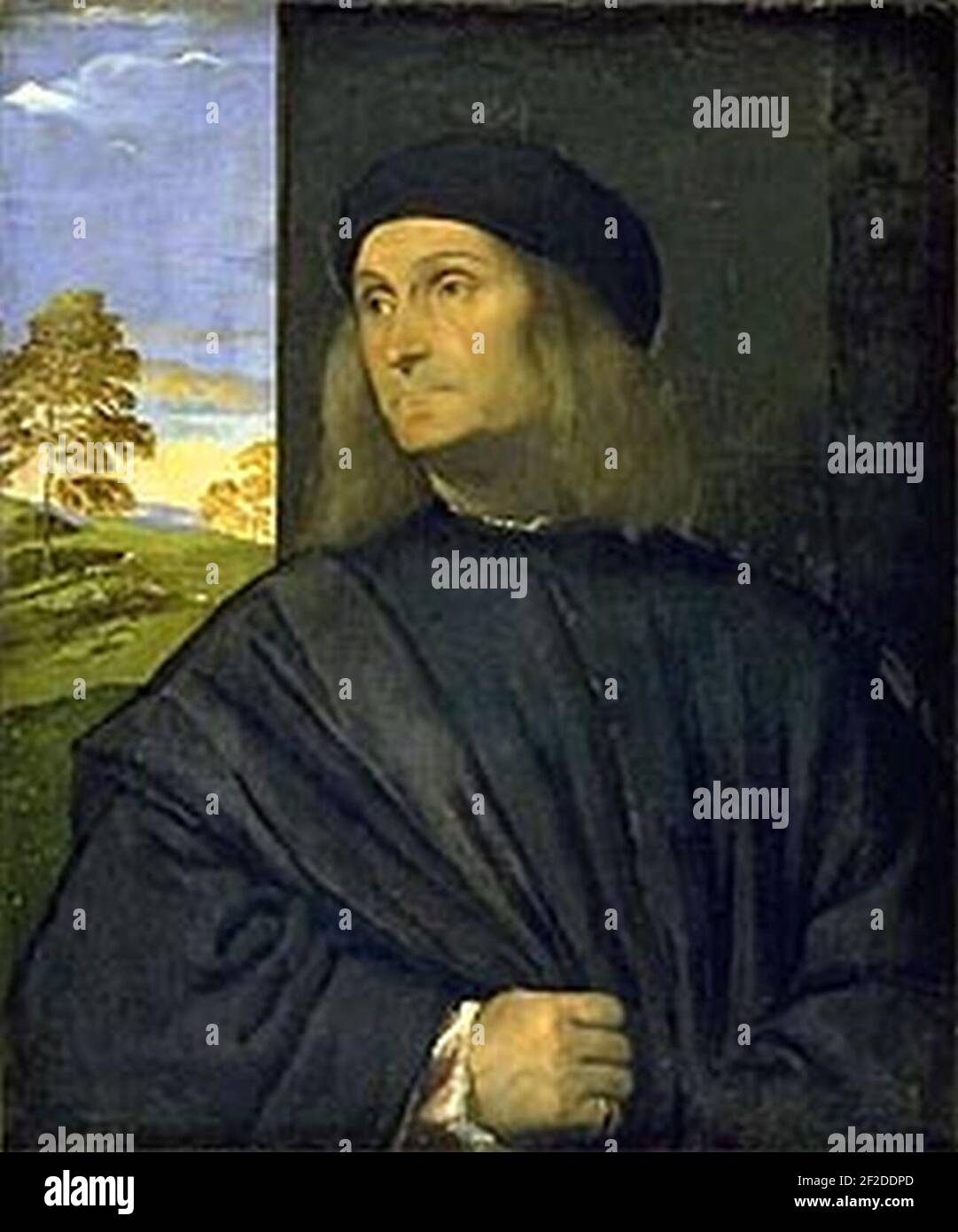 Portrait of Giovanni Bellini by Titian Stock Photo - Alamy