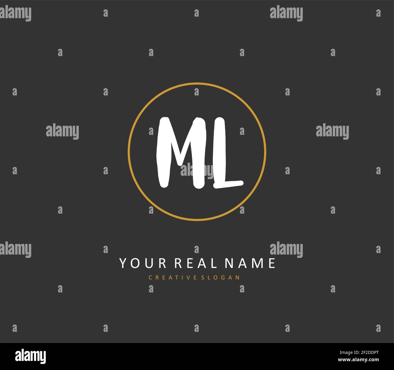 Letter ml vector vectors hi-res stock photography and images - Alamy