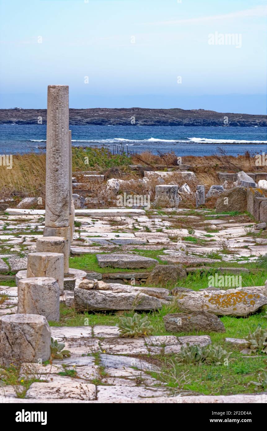 Greece, Cyclades islands, Delos, Unesco world heritage, Delos, the most ...