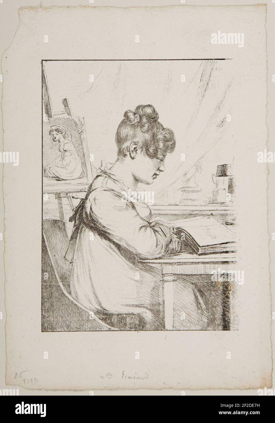 Portrait of Ines Esmenard by Vivant Denon 2 Stock Photo - Alamy