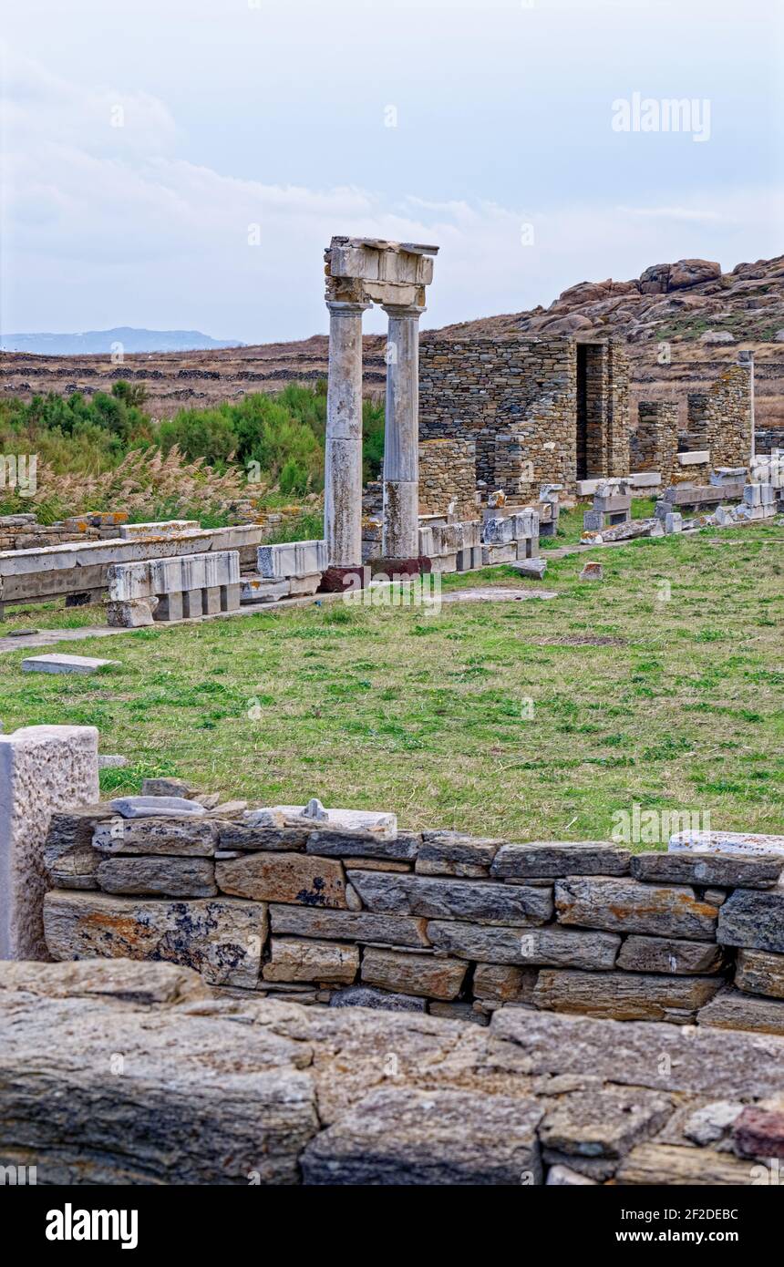 Greece, Cyclades islands, Delos, Unesco world heritage, Delos, the most ...