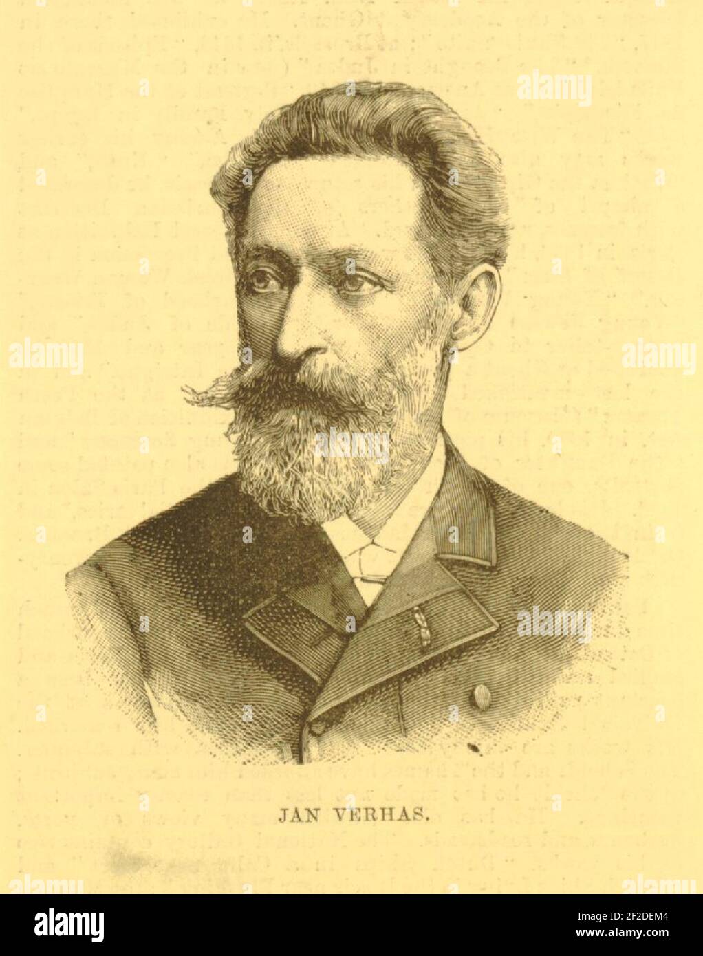 Portrait of Jan Frans Verhas Stock Photo - Alamy