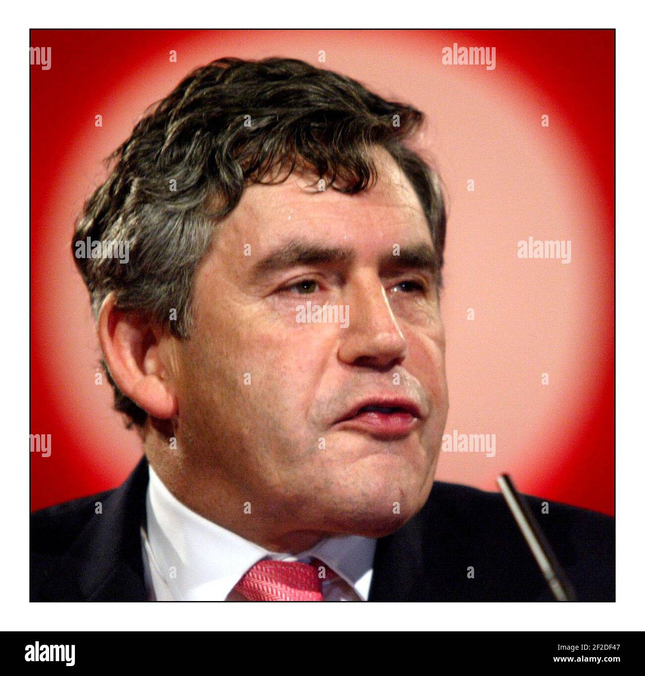 Gordon Browns speech to the Labour Party Conf. in Brighton.pic David ...