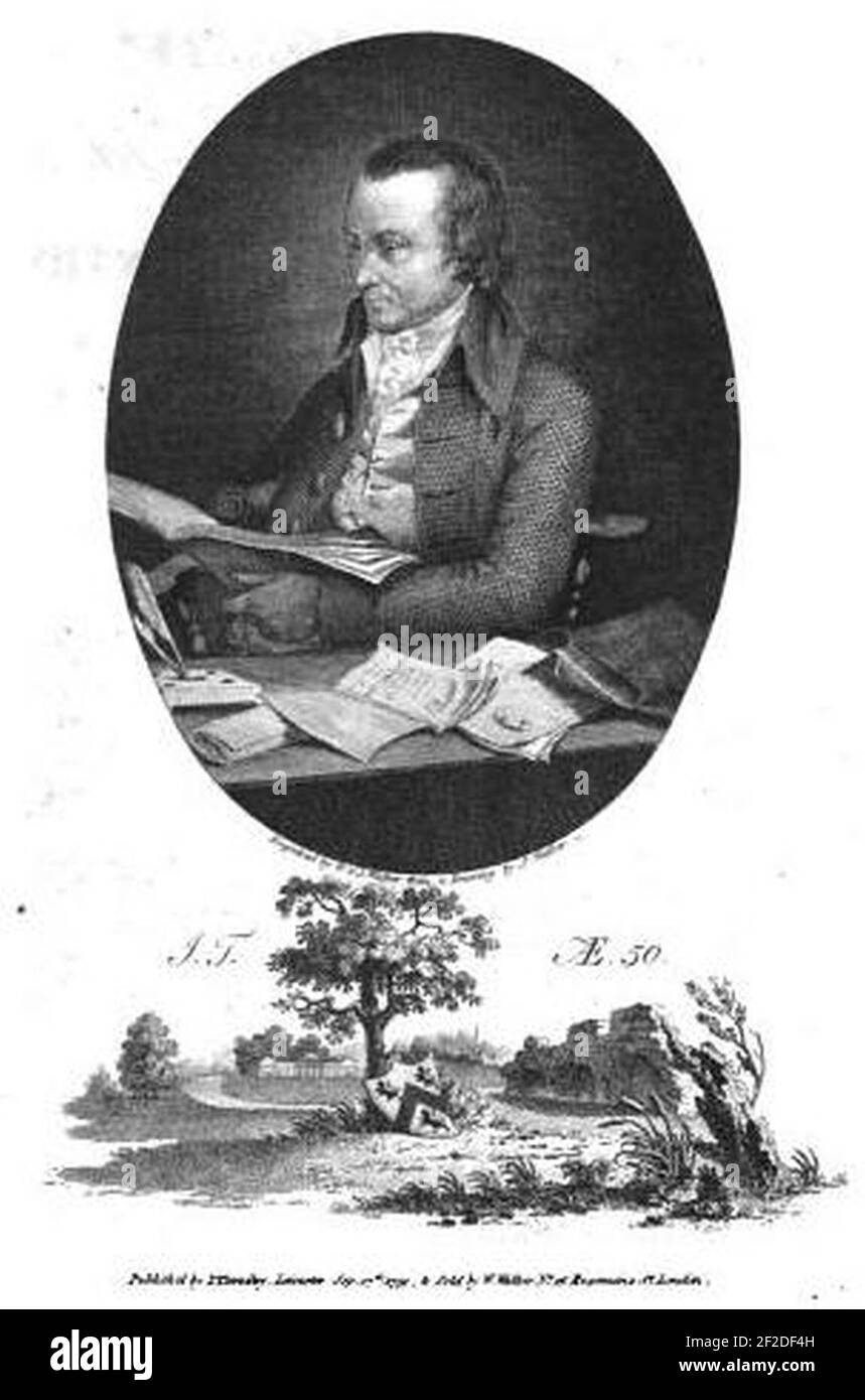 Portrait of John Throsby at age 50 Stock Photo - Alamy