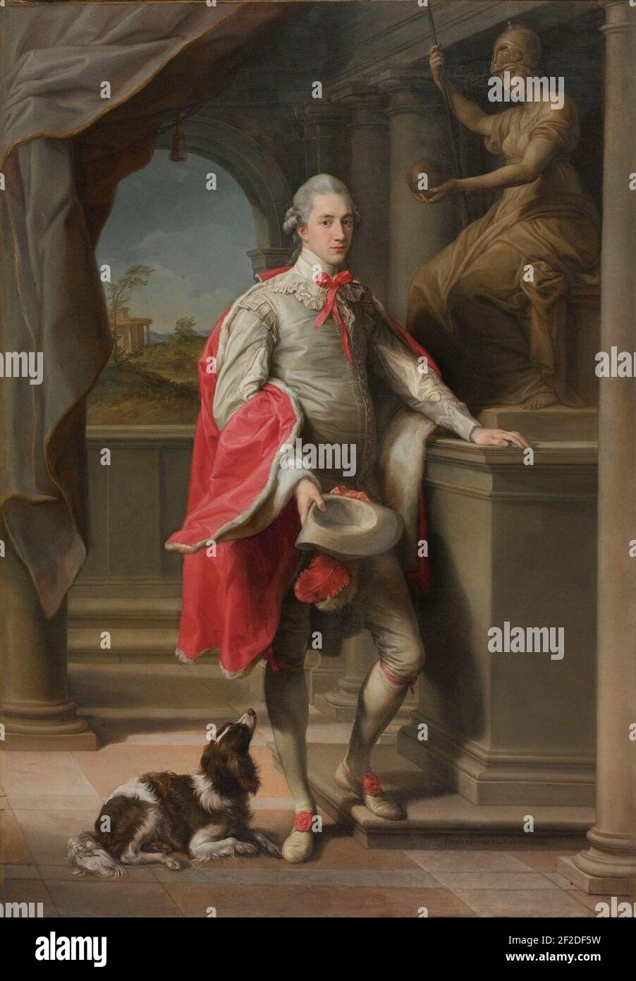 Portrait of John, 3rd Baron Monson of Burton by Pompeo Girolamo Batoni ...
