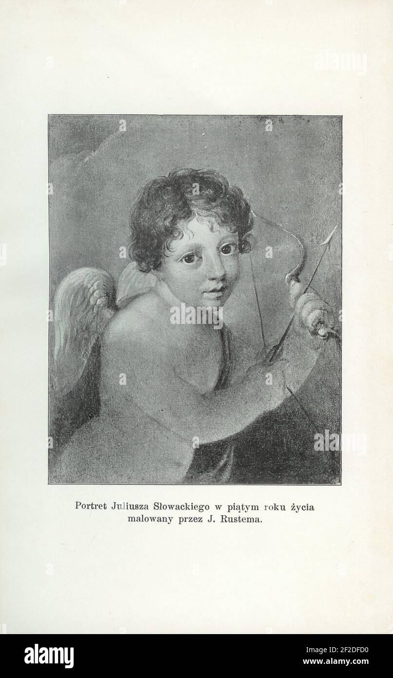 Portrait of Juliusza Slowacki at age five painted by J. Rustem Stock ...