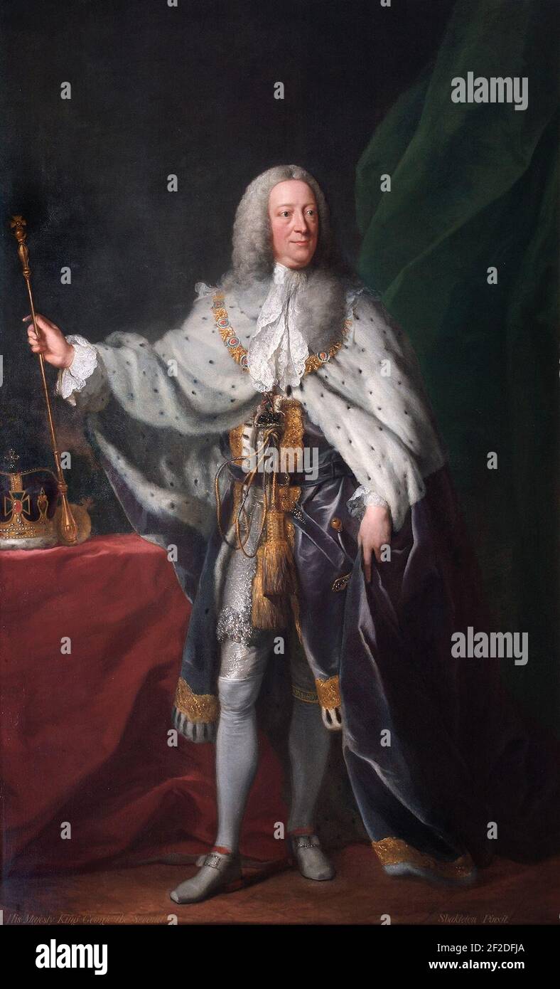 Portrait of King George II of Great Britain Stock Photo - Alamy