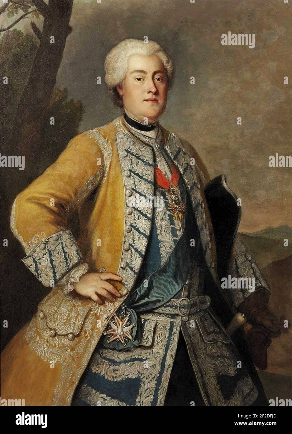 Portrait of King Augustus III of Poland Stock Photo - Alamy