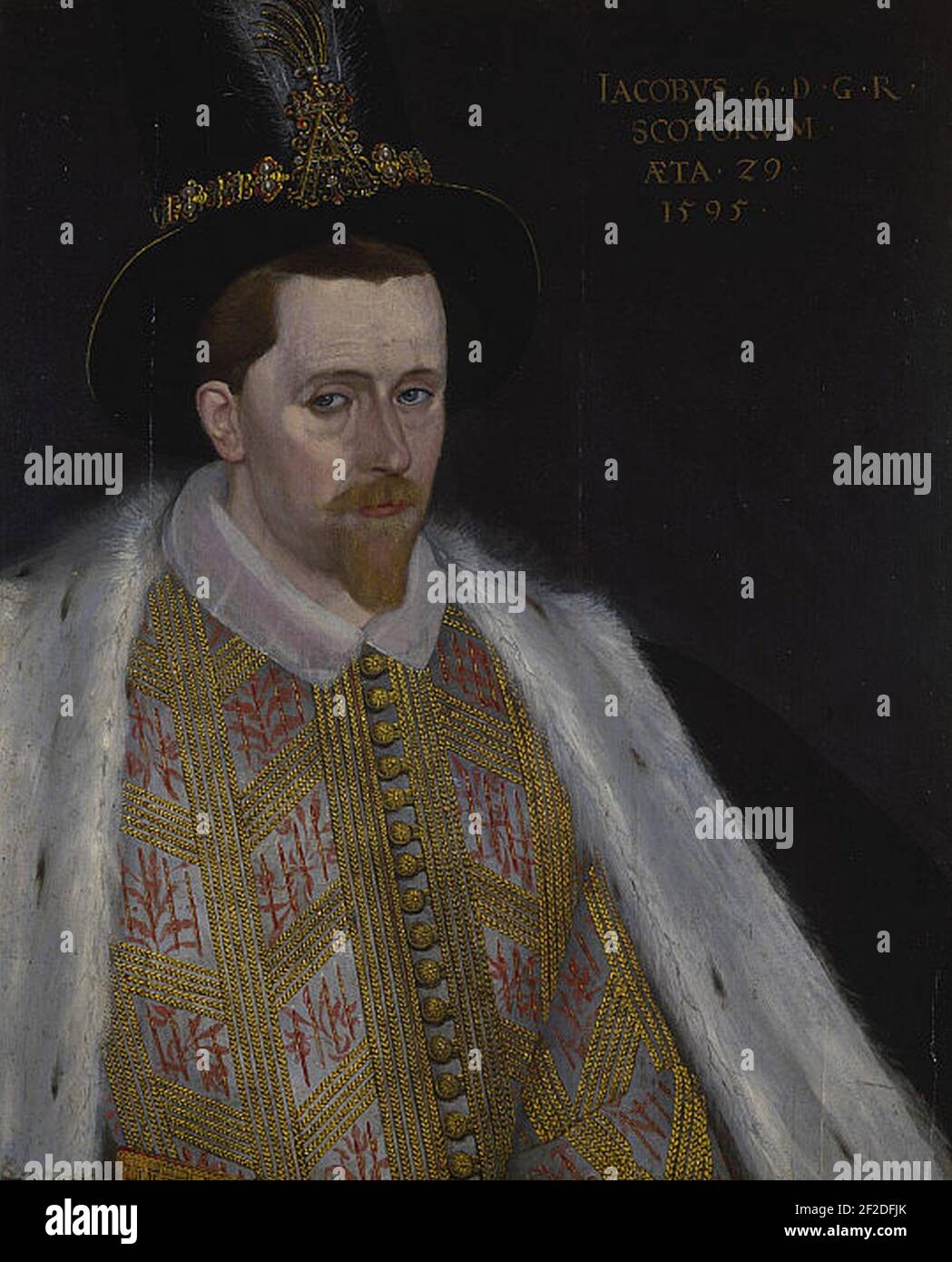 Portrait of King James I & VI (Adrian Vanson Stock Photo - Alamy