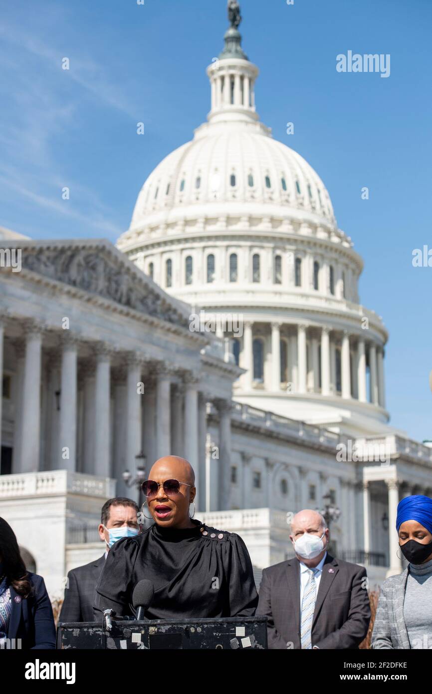 United states representative ayanna pressley democrat of massachusetts ...