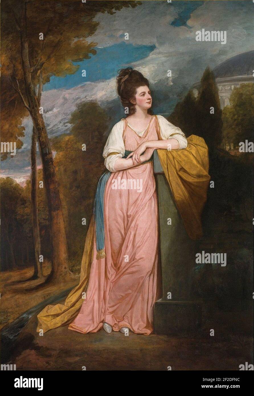 Portrait of Lady Elizabeth Capell, Lady Monson by George Romney Stock ...