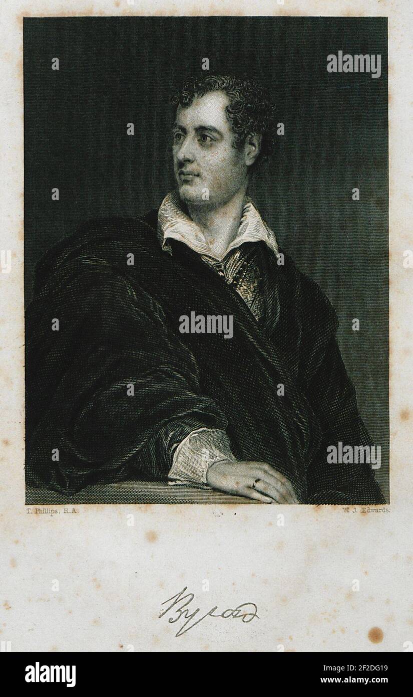 Portrait of lord byron hi-res stock photography and images - Alamy
