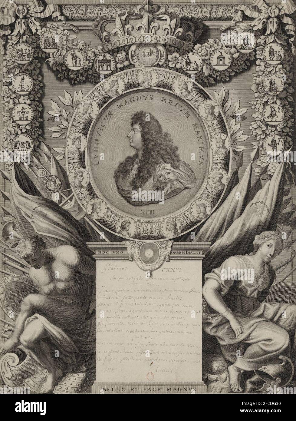 Portrait of Louis XIV of France - Gantrel c1680 Stock Photo - Alamy