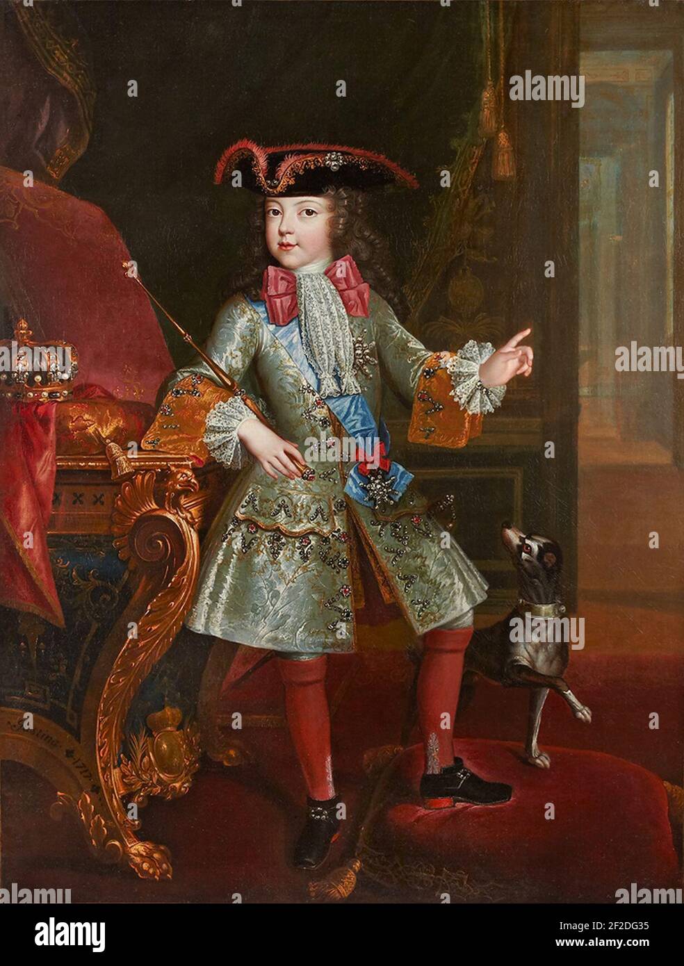 PORTRAIT OF LOUIS XV OF FRANCE Stock Photo - Alamy