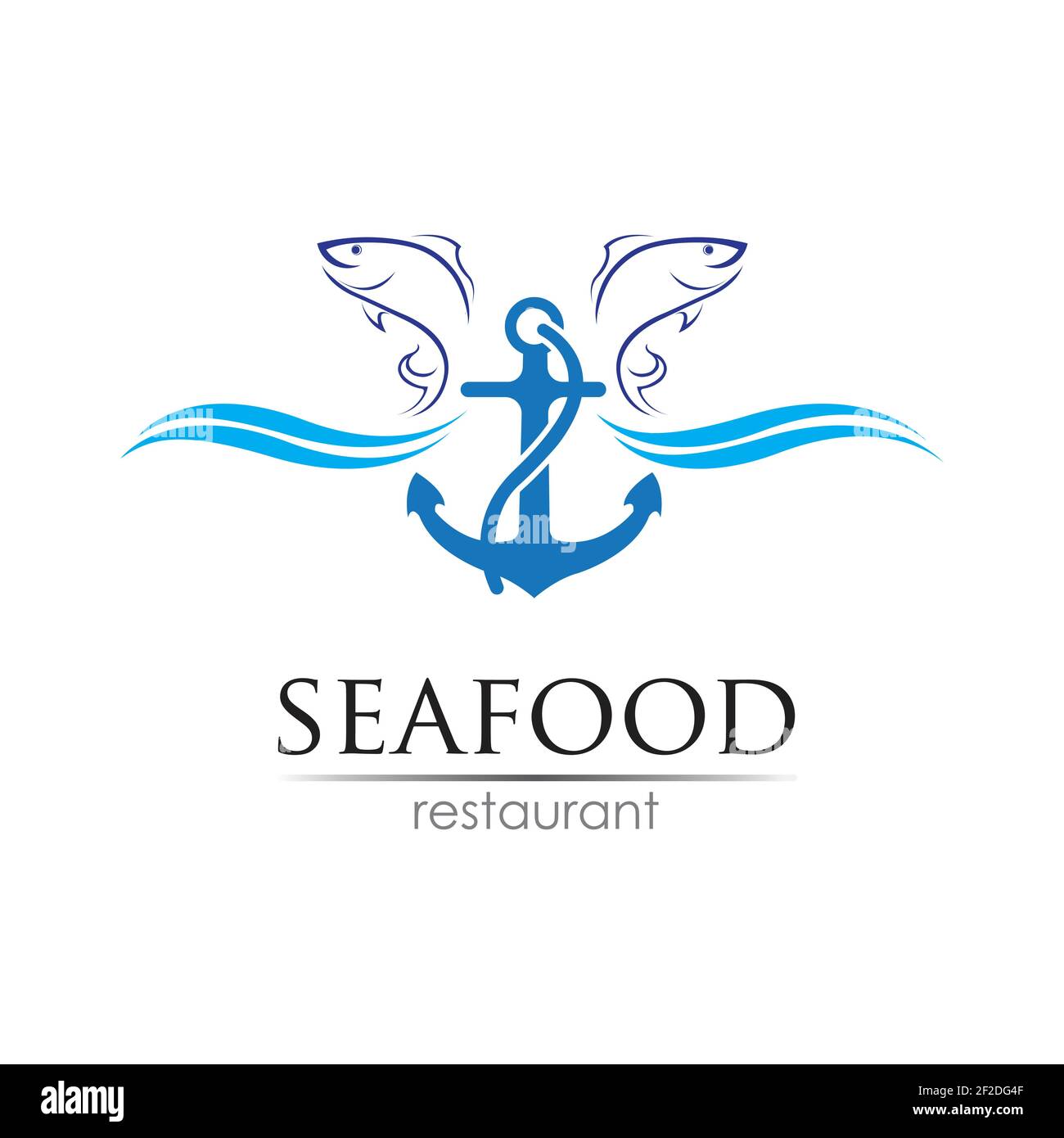 Seafood restaurant logo design. Fish, Food and Beverage logo concept ...