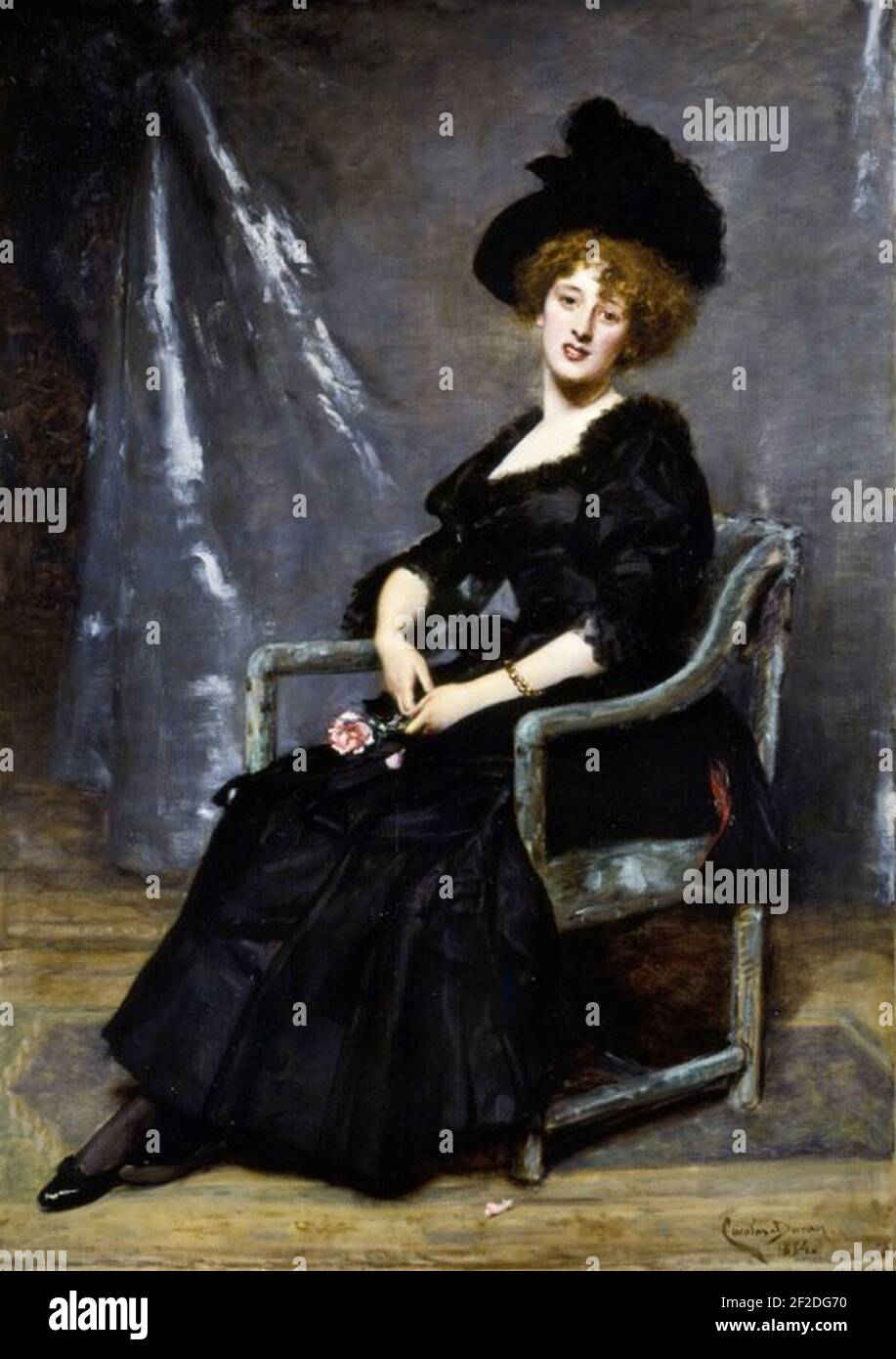 Portrait of Lucy Lee Robbins by Carolus Duran 1884 Stock Photo - Alamy