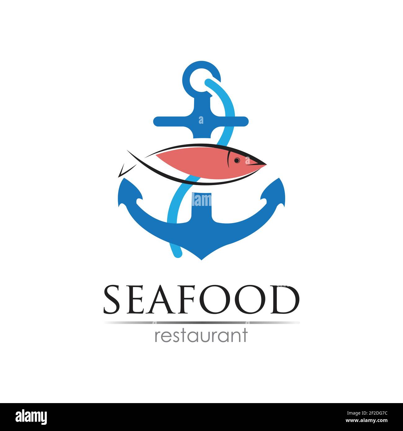 Seafood restaurant logo design. Fish, Food and Beverage logo concept ...